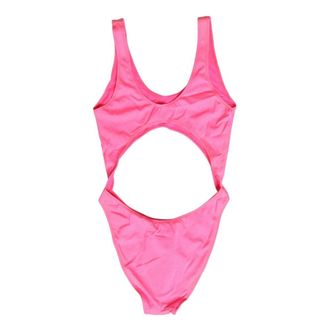 Dolce & Gabbana Cut-Out High Leg One Piece Swimsuit - - Swimwear - Damen - Rosa - S