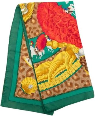 Herm&egrave;s Pre-owned Foulard Casques et Plumets - Femme - Pre-owned - Multicolore - Taille: ONE Size