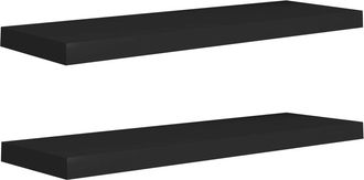 Generic Schwebendes Wandregal, 4 St&uuml;ck, MDF, Hochglanz-Wei&szlig;, Schwebendes Regal, 23/40/50/60/80/90/120 cm, Wandregal f&uuml;r Wohnzimmer/Arbeitszimmer/Bad/K&uuml;che (80