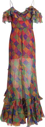 Etro Silk Chiffon Paisley Dress - Multicolor