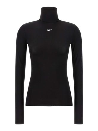 Off-white Pull Col Rond - Noir