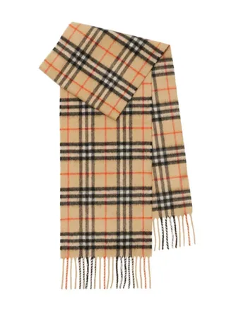 Burberry Girls Scarf Cashmere Boy Beige Scarfs