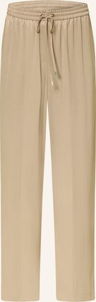 HUGO BOSS Marlenehose Tavati Aus Satin beige