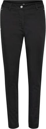 Kaffe Womens Trousers Slim Fit Regular Waistband Zip and Button Fastening