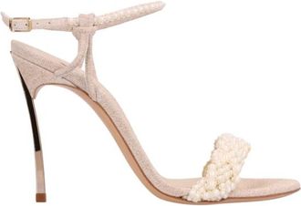 Casadei Femme, Chaussures, Beige, Taille: 40 EU Pearlsway Blade Sandales