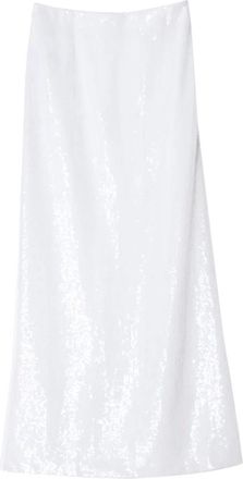 Moschino Femme, Jupes, Blanc, Taille: 36 FR Gonna Paillettes