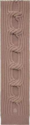 Moncler Moncler Chain Knit Wool & Cashmere Scarf, Women, Brown, Size: One Size