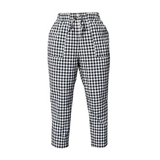 Generic Pantalon de carotte fusel&eacute; d&eacute;contract&eacute; &agrave; la taille &eacute;lastique avec poche avant longueur cheville droite Taille 7XL 8XL, Noir, 5XL Grande taille