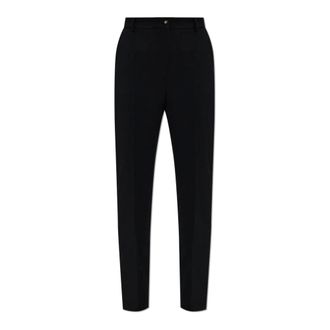 Dolce & Gabbana Femme, Pantalons, Noir, Taille: 38 FR Pantalon &agrave; pli marqu&eacute;