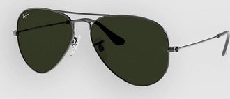 Ray-Ban Aviator Large Metal Gunmetal Sonnenbrille 15 green