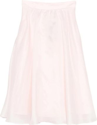 Max Mara Silk A-Line Skirt