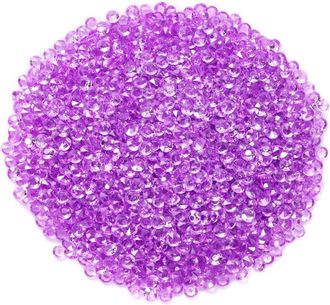 Angoily 1000 Stück Transparente Acryl Diamanten Violett Hochzeit Tischdeko Streukristalle Bastel Strasssteine für DIY Schmuck Vasenfüller Hochzeitsfeier Dekor