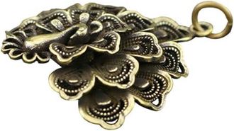 Beaupretty Porte-Cl&eacute;s D&eacute;coratif en Laiton Forme Paon Dor&eacute; Pendentif Suspendu Artisanal pour Paquet et D&eacute;coration DIY Accessoire Cr&eacute;atif &Eacute;l&eacute;gant pour Femme Bijou 