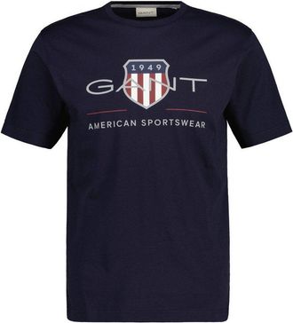 GANT T-Shirt Herren T-Shirt 1er Pack Baumwolle (Packung, 1er Pack)