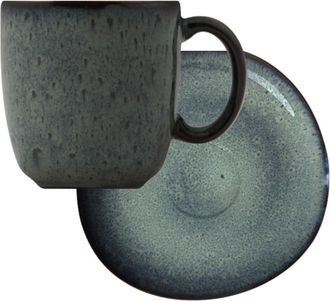 like. by Villeroy & Boch Lave gris Kaffeetasse mit Untertasse 2tlg
