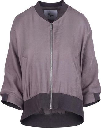 8pm 8Pm, Femme, Vestes, Gris, Taille: 42 FR Bomber San Francisco