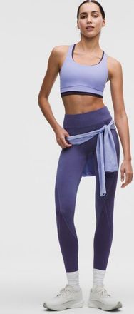 lululemon Get Low Trainings-Leggings mit hohem Bund f&uuml;r Frauen - 64 cm - Gr&ouml;&szlig;e 10 in Dark Court Purple/Dusty Lilac