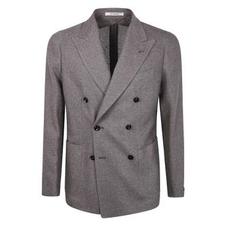 Tagliatore Doppelreihiger Blazer - - Jackets - Herren - Grau - 2XL