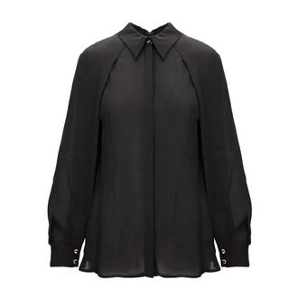 Elisabetta Franchi Cape Sleeve Shirt - - Blouses & Shirts - Damen - Schwarzk - M