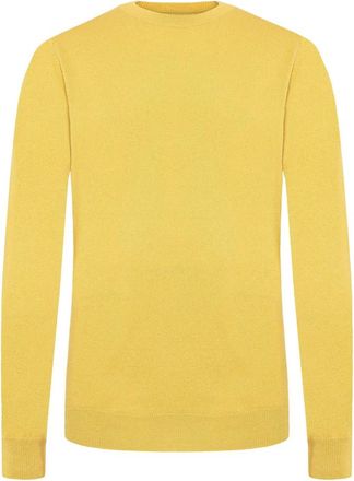 Tom Rusborg Weicher Rundhalspullover aus Merinowolle und Kaschmiranteil in