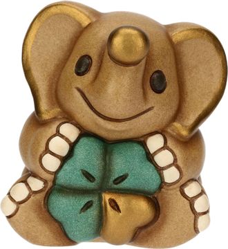 Thun Thun - Mini-Elefant Elly Glücksbringer - Keramik - Kollektion Tiere - 5,1 x 4,6 x 5,5 cm