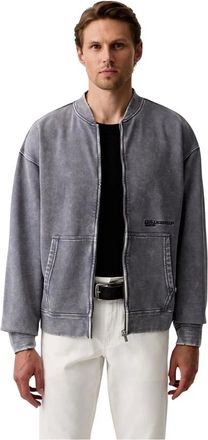 Karl Lagerfeld Homme, Sweatshirts et sweats &agrave; capuche, Bleu, Taille: L Veste zipp&eacute;e en denim
