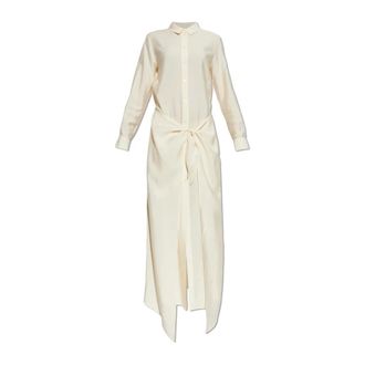 Emporio Armani Femme, Robes, Beige, Taille: 36 FR Robe &agrave; manches longues