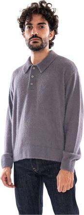Edwin Dex Polo Pullover - - Tops - Herren - Grau - XL