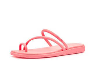 Crocs Miami Zehensandalen f&uuml;r Damen, flach, Guave, Gr&ouml;&szlig;e 39, Pink (Guava), 38/39 EU
