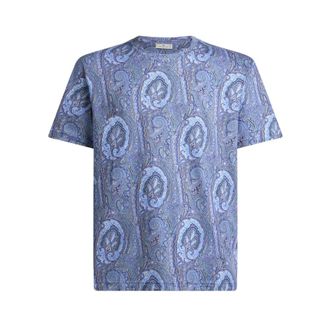 Etro T-Shirt - - Tops - Herren - Blau - S
