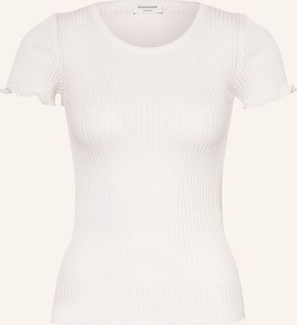 Rosemunde Strickshirt Aus Seide weiss