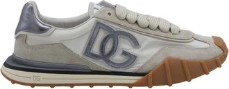 Dolce & Gabbana Low-Top Sneaker - Low-Top White Sneakers With Classic Silhouette - Gr. 40,5 (EU) - in Grau - f&uuml;r Damen