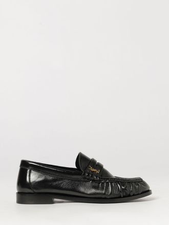Saint Laurent Mocassins Le Loafer en cuir dagneau lisse avec monogramme YSL