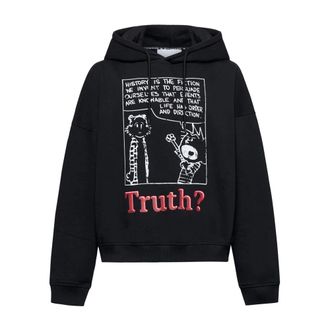 John Richmond Graphic Hoodie - - Sweatshirts & Hoodies - Herren - Schwarzk - L