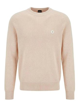 HUGO BOSS Rundhalspullover - Nude