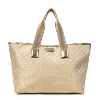 Gucci Crossbody Bags - Large Web Horizontal Tote - Gr. unisize - in Gold - f&uuml;r Damen
