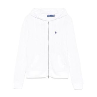 Polo Ralph Lauren Femme, Sweatshirts et sweats &agrave; capuche, Blanc, Taille: 38 FR Sweat Blanc Bianco Ss25