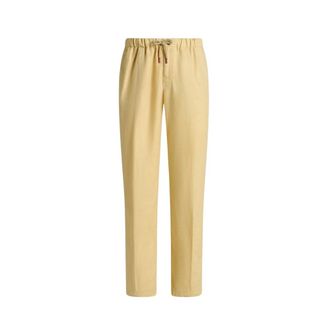 Kiton Leinen- und Baumwollmischung Hose - - Trousers - Herren - Beige - W35