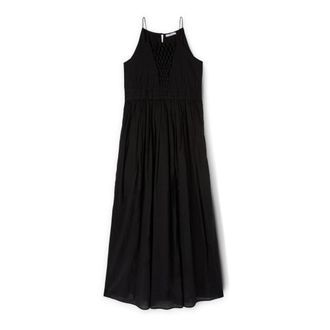 Motivi Langes Kleid mit besticktem Einsatz - - Dresses - Damen - Schwarzk - S