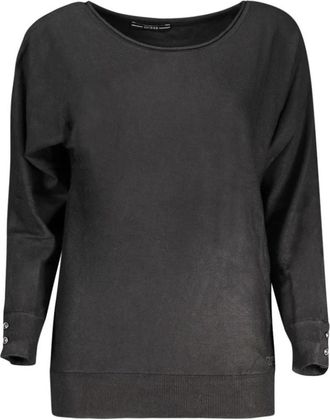 Guess Lang&auml;rmliger Pullover - - Knitwear - Damen - Schwarzk - XS