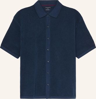 Tommy Hilfiger Strickhemd Relaxed Fit blau