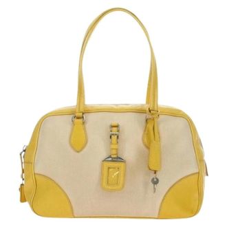 Prada Sac &agrave; main vintage Pre-owned - Femme - Pre-owned - Jaune - Taille: ONE Size