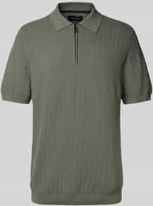 Christian Berg Regular Fit Poloshirt mit kurzem Reißverschluss