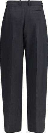 Givenchy Grain de Poudre Wool Tailored Trousers - Black