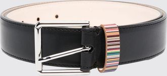 Paul Smith G&uuml;rtel aus glattem Kalbsleder mit Signature Stripe-Schlaufe