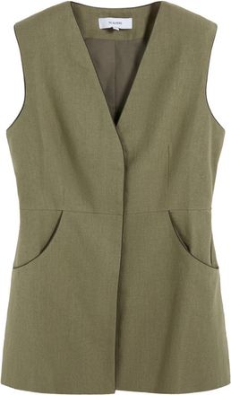 Scalpers Linen Plain Vest