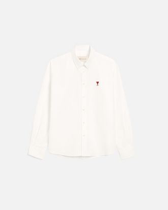 Ami Ami Paris - Chemise blanche en coton Ami de Coeur Blanc - Taille : XXL - Unisex