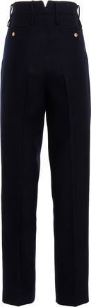 Gucci Pleated Cashmere Trousers - Black