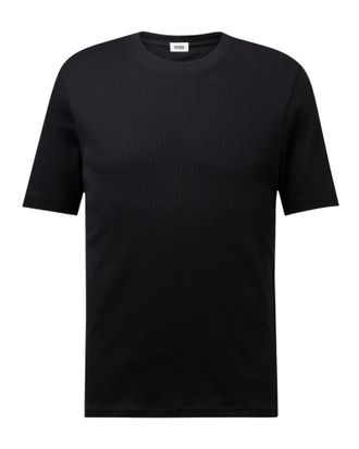 Drykorn Rippstrick T-Shirt mit O-Neck, Regular Fit in