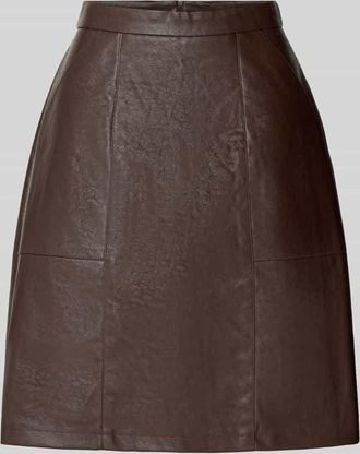 Zabaione Minirock in Leder-Optik mit Ziern&auml;hten Modell Ma44ry